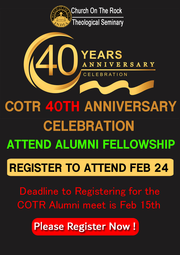 COTR Alumni – COTR 40th Anniversary Celebrations